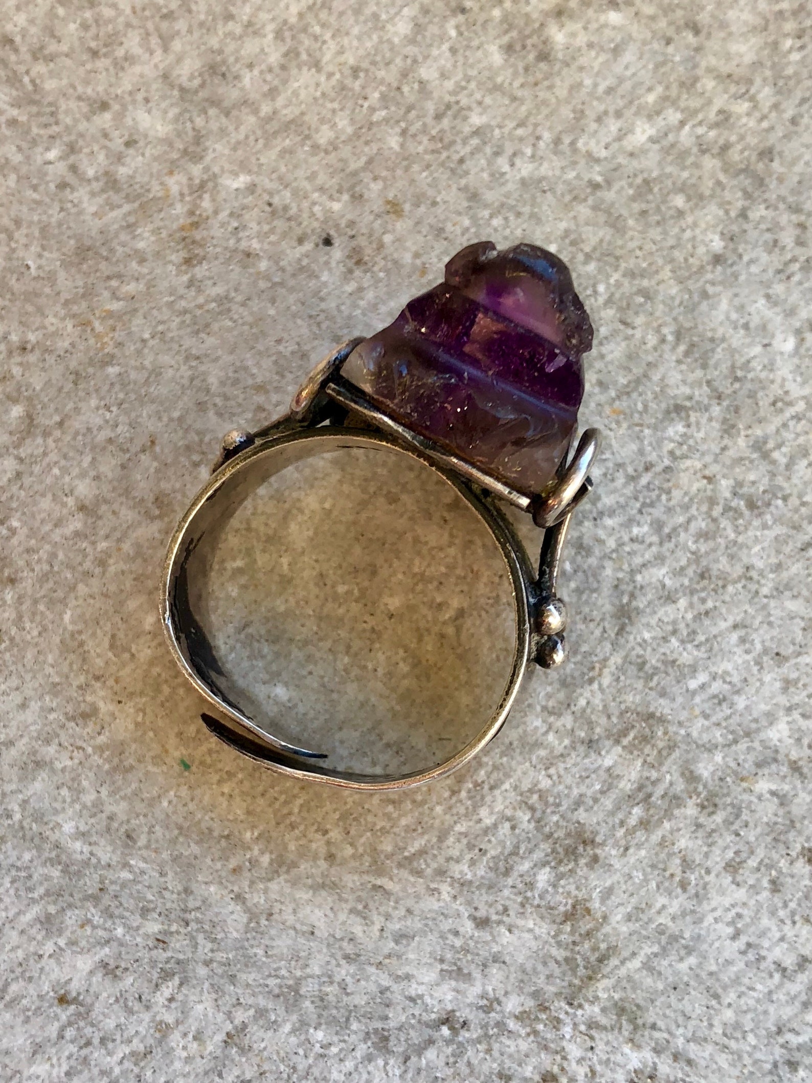 Beautiful Mexican Midcentury Carved Amethyst Frog Sterling | Etsy