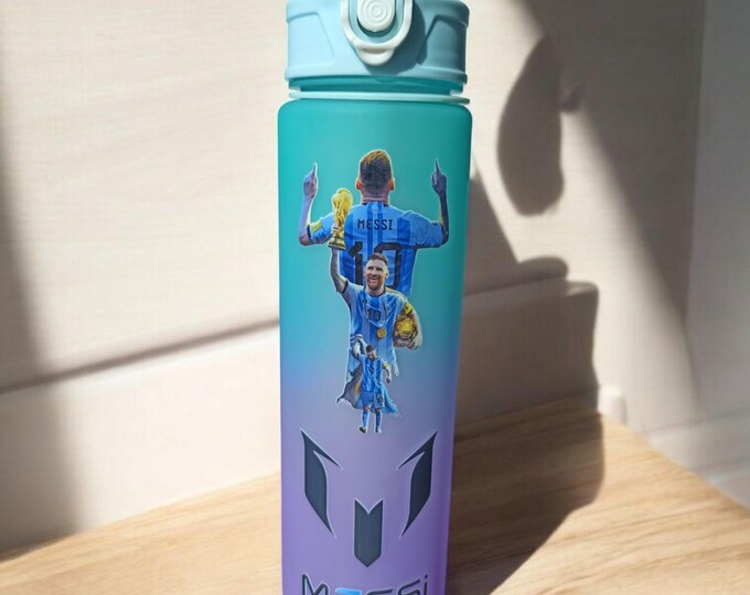 Lionel Messi Water Bottle - Etsy