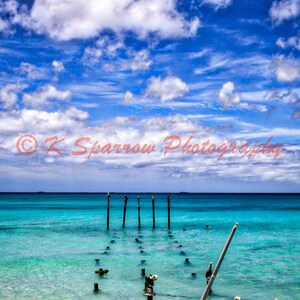 Old Pier, Aruba - Photograph, Ocean, Cloud, Caribbean, Sky, Island ...
