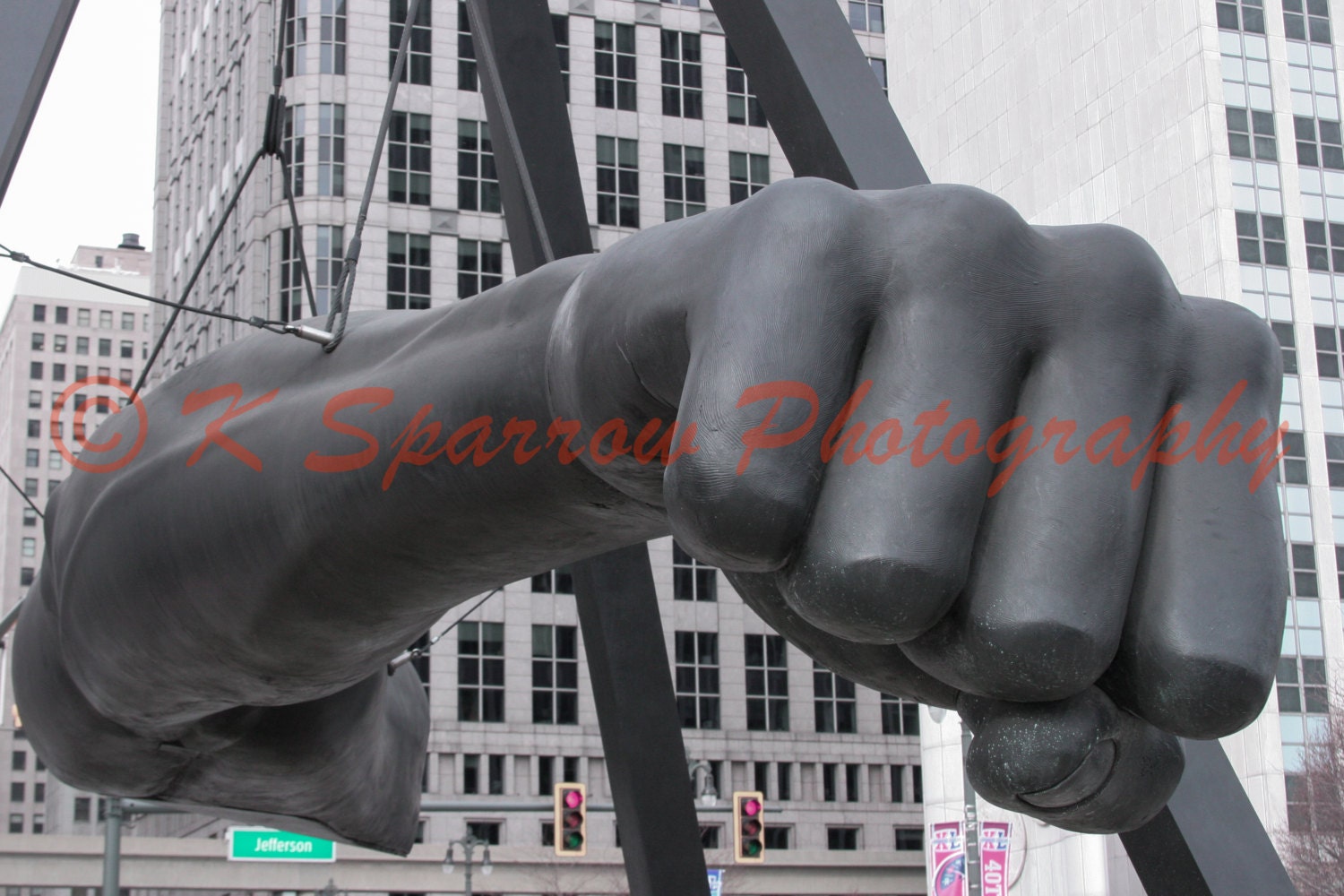 The Fist of Joe Louis, Detroit, Michigan, Detroit Photography, Statue ...