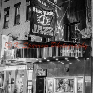 Blue Note Jazz Club - Photographic Image of an Iconic New York City ...