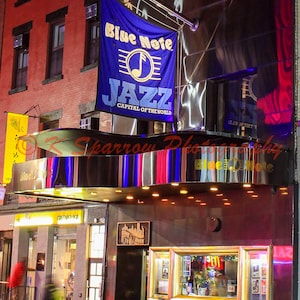 Blue Note Jazz Club - Photographic Image of an Iconic New York City ...