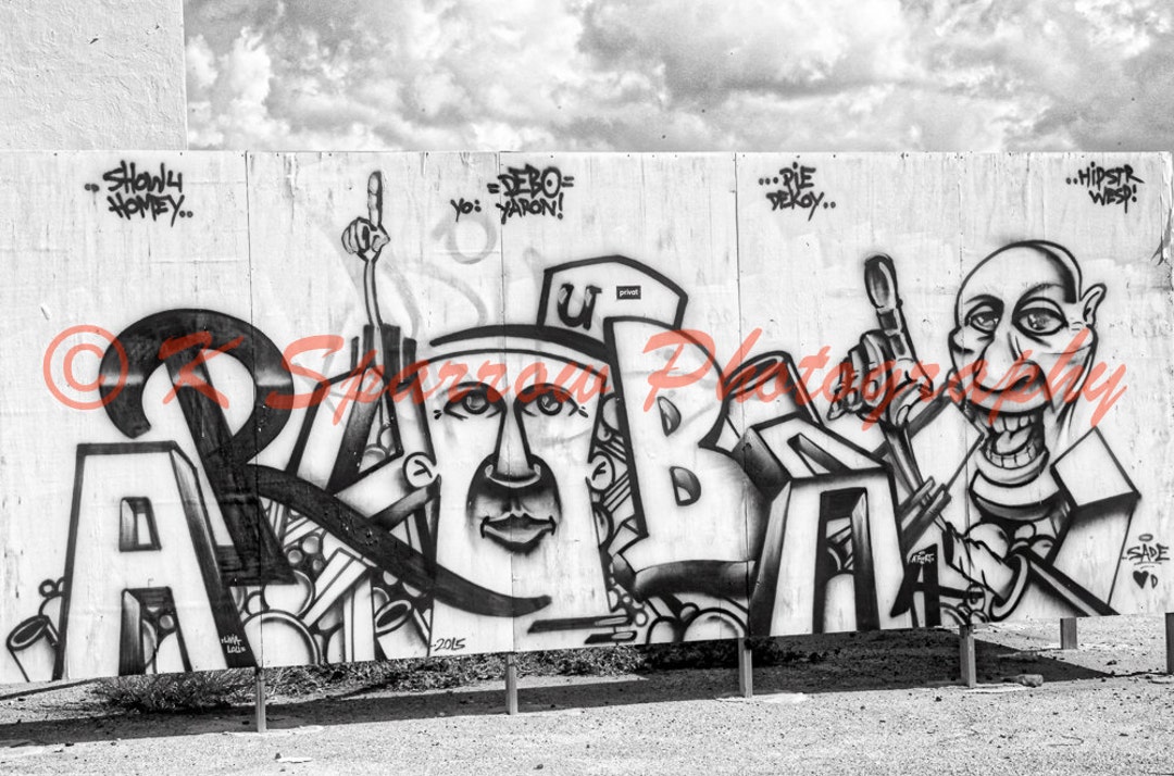 Aruba Graffiti Aruba, blanco y negro, graffiti, isla, arte callejero ...