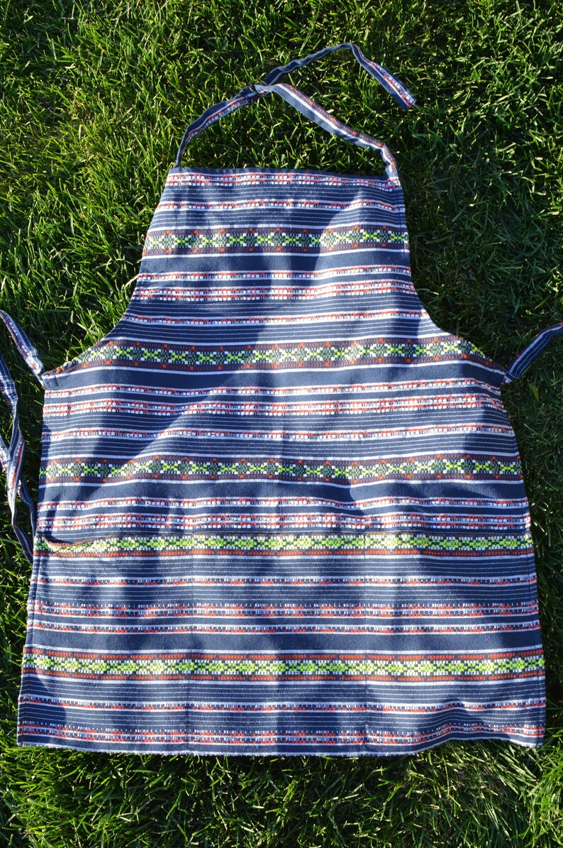 Colorful Guatemalan Apron. Adult Size. Made in Guatemala. adjustable ...
