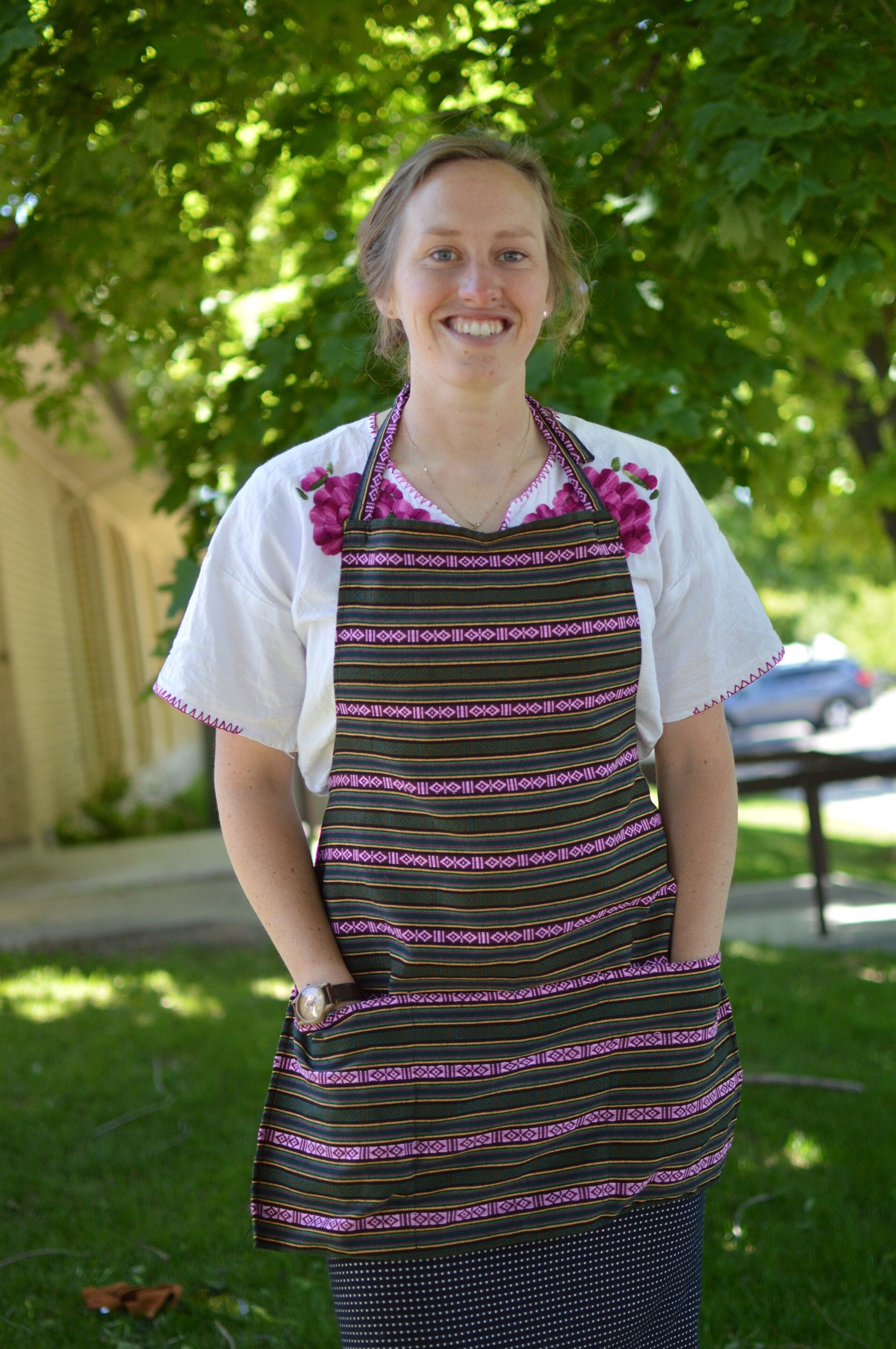 Colorful Guatemalan Apron. Adult Size. Made in Guatemala. adjustable ...