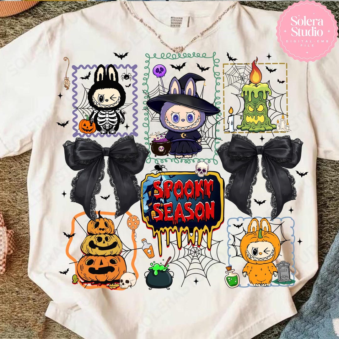 Coquette Spooky Monster Doll PNG: Halloween Cartoon (digital Download ...