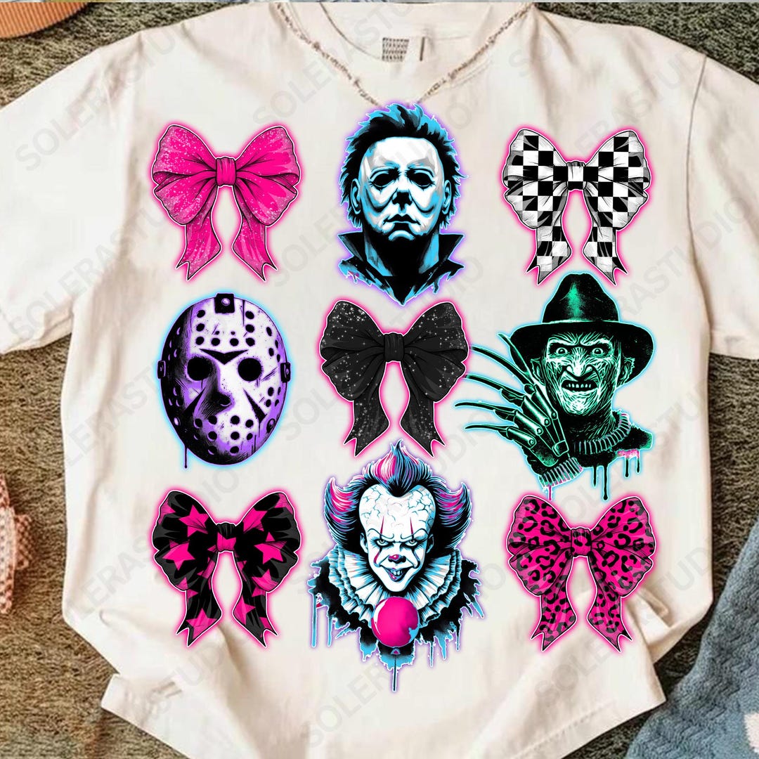 Horror Neon Coquette Pink PNG, Halloween Floral Png, Halloween Png ...