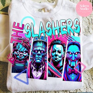 Horror Movie Slashers PNG: Halloween Friends Characters (digital ...