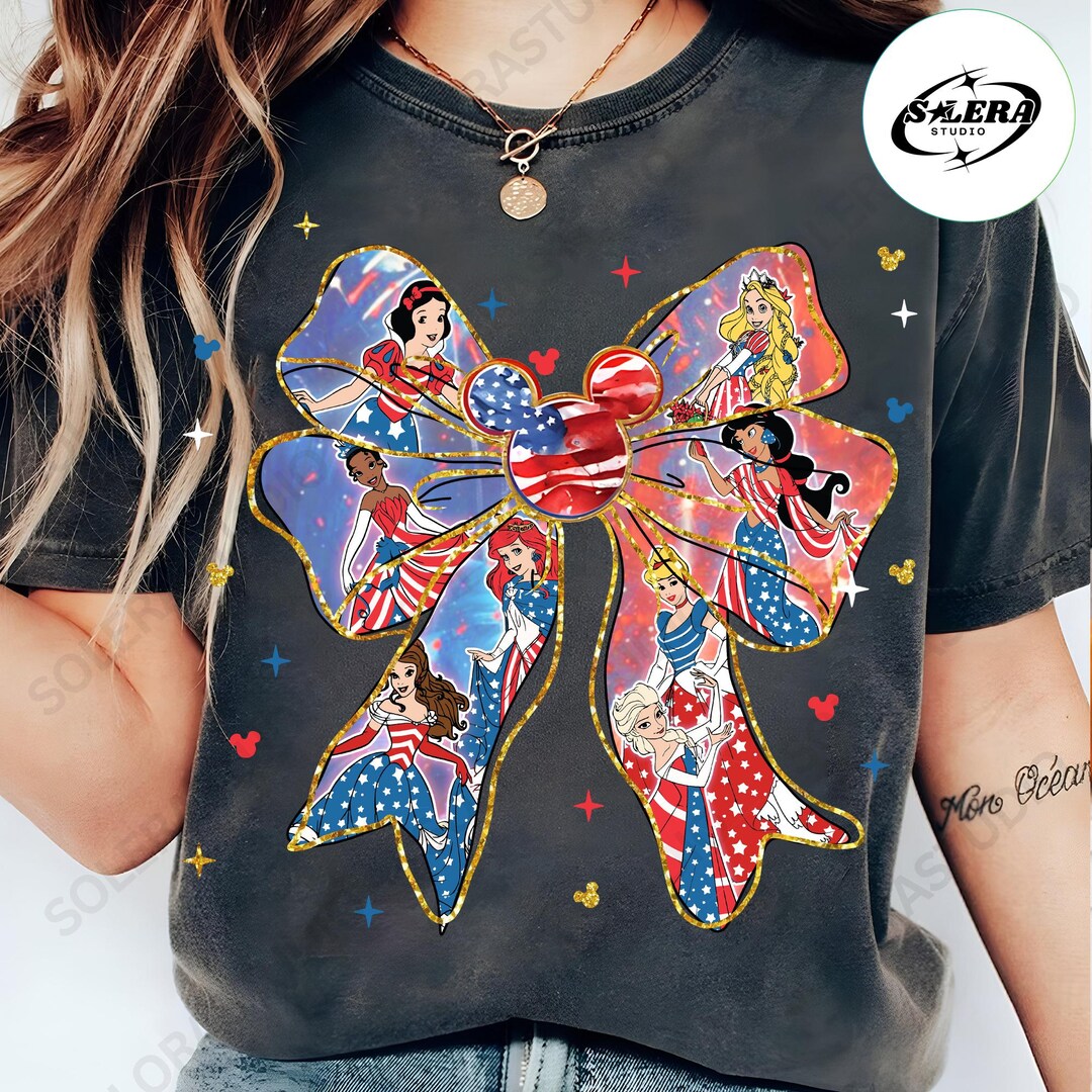 Cartoon Retro America Png, Princess 4th of July Png, Princess America ...