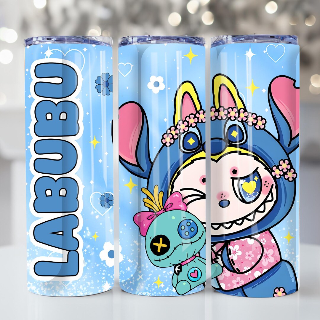 Trending Pink Cartoon Character 20oz Skinny Tumbler Wrap PNG, Funny ...