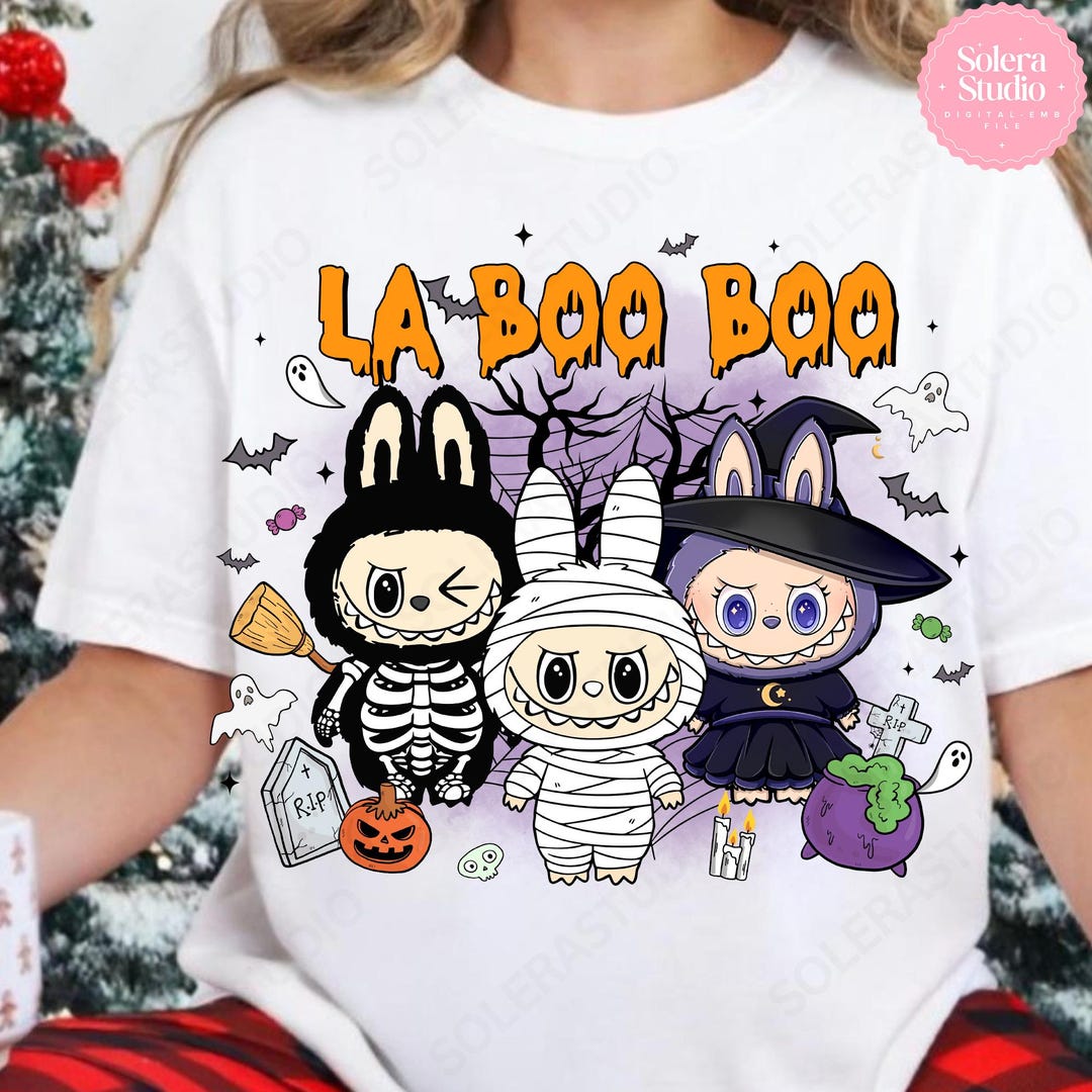 Spooky Cute Cartoon Boo Boo Png, Coquette Doll for Kids Girls Png ...
