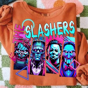 Horror Movie Slashers PNG: Halloween Friends Characters (digital ...