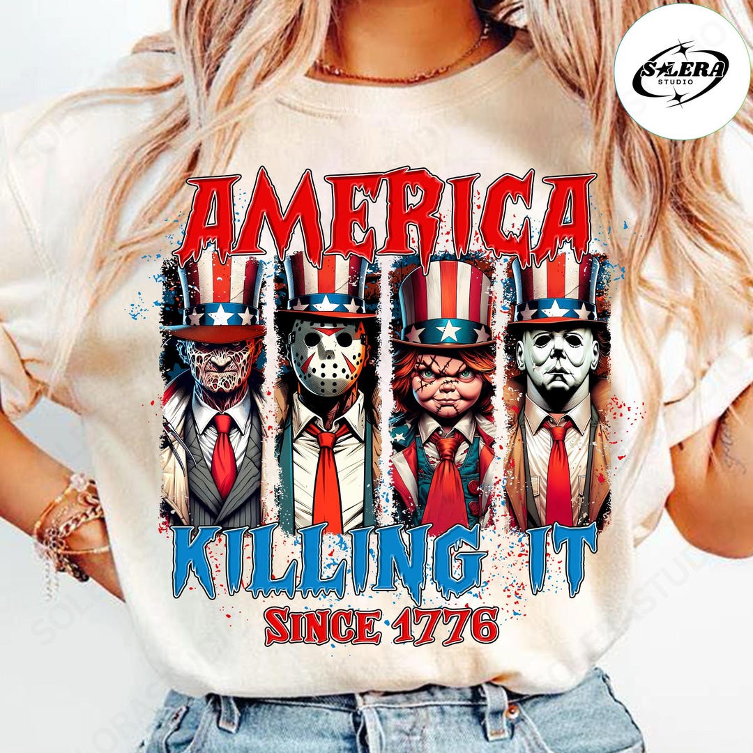 Horror Movie Fourth of July Png, Coquette Killers Png, Independence Day ...