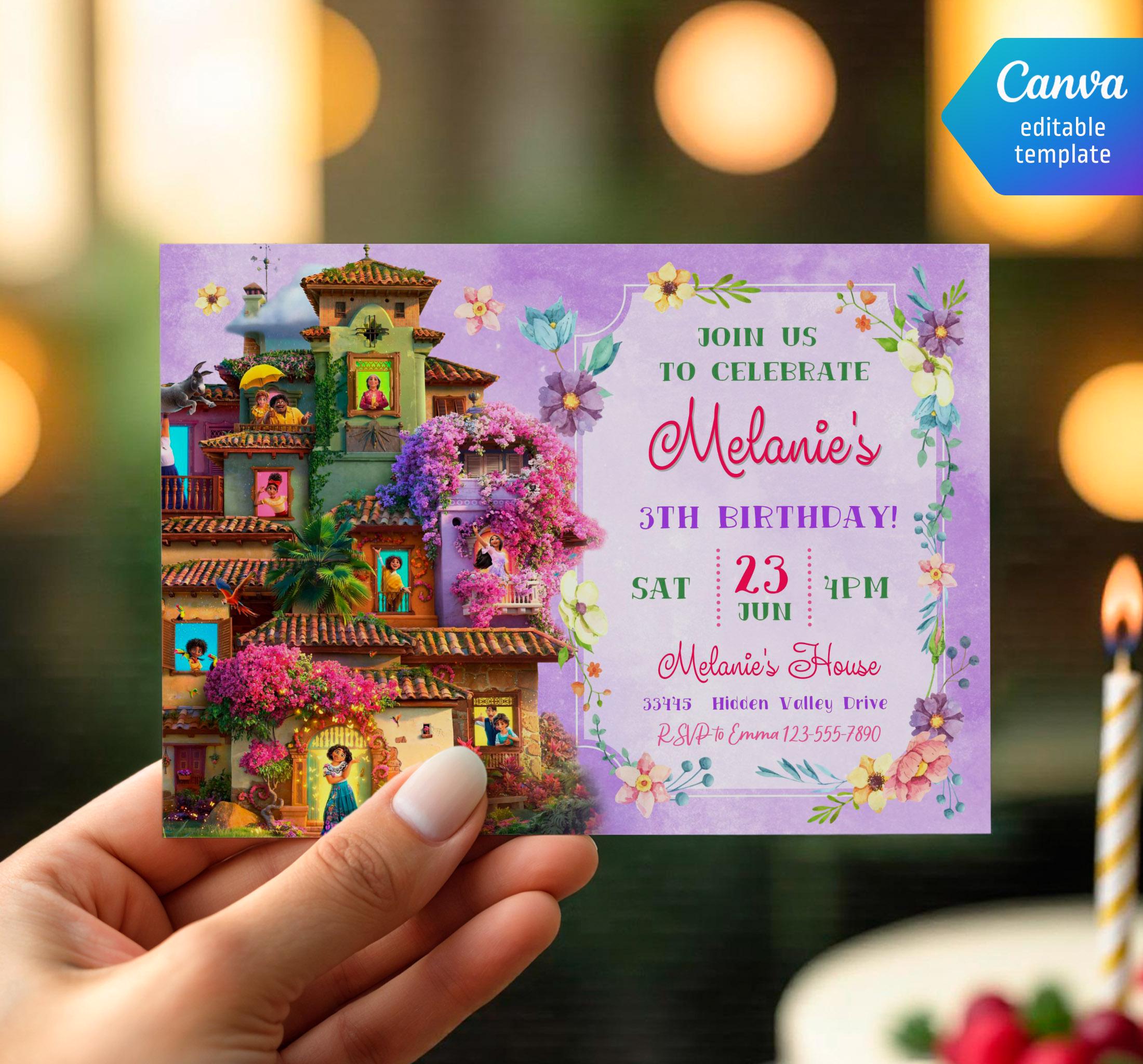 Printable Birthday Invitation, Editable Invitation, Instant Download ...