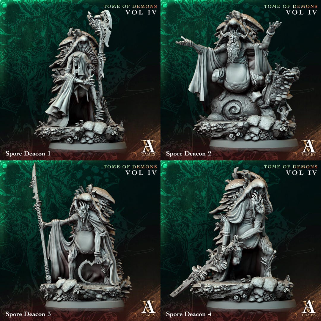 Spore Deacon | Base 50mm | Archvillain Games - Tome of Demons Vol. IV ...
