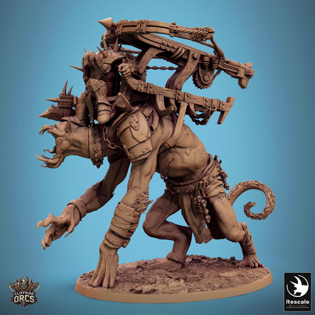 Death Walk Cliffside Orcs Rescale Miniature Height 120x92mm Support ...