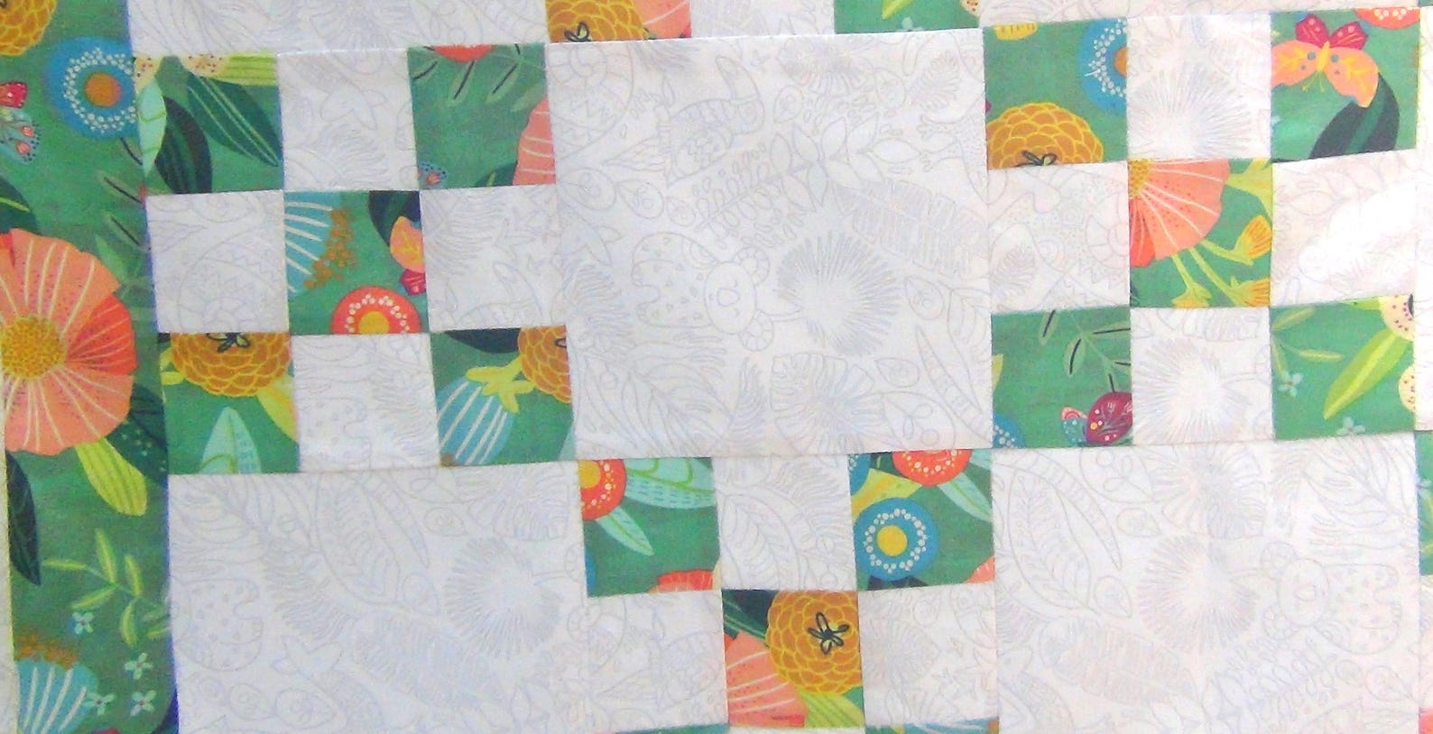 Already Pieced Handmade Unfinished - Quilt Top Single Irish Chain ...