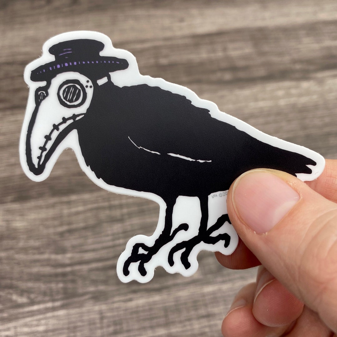Masked Crow 3" Vinyl Decal Sticker - Etsy