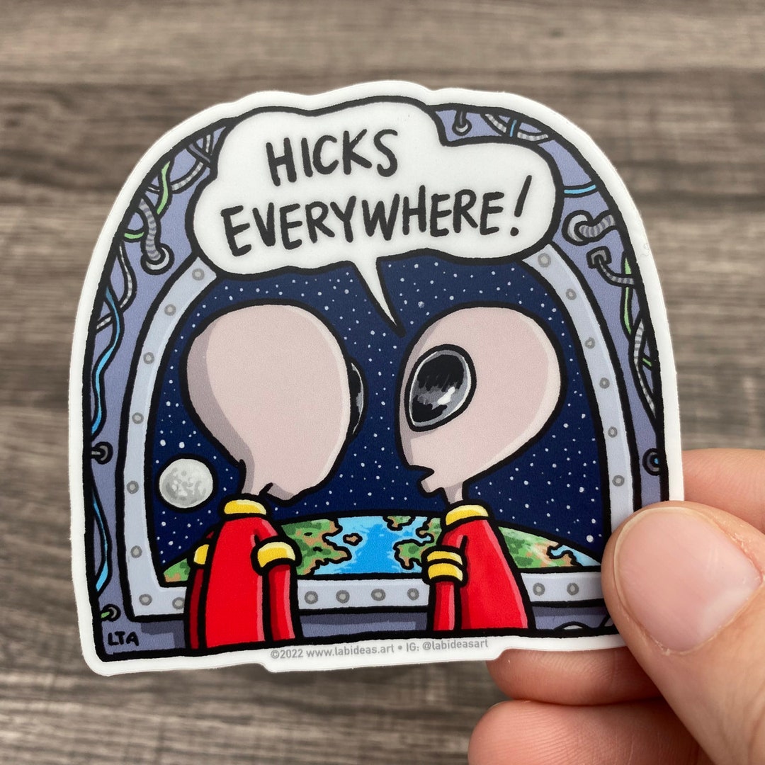 Hicks Everywhere Gray Aliens Vinyl Decal Sticker - Etsy