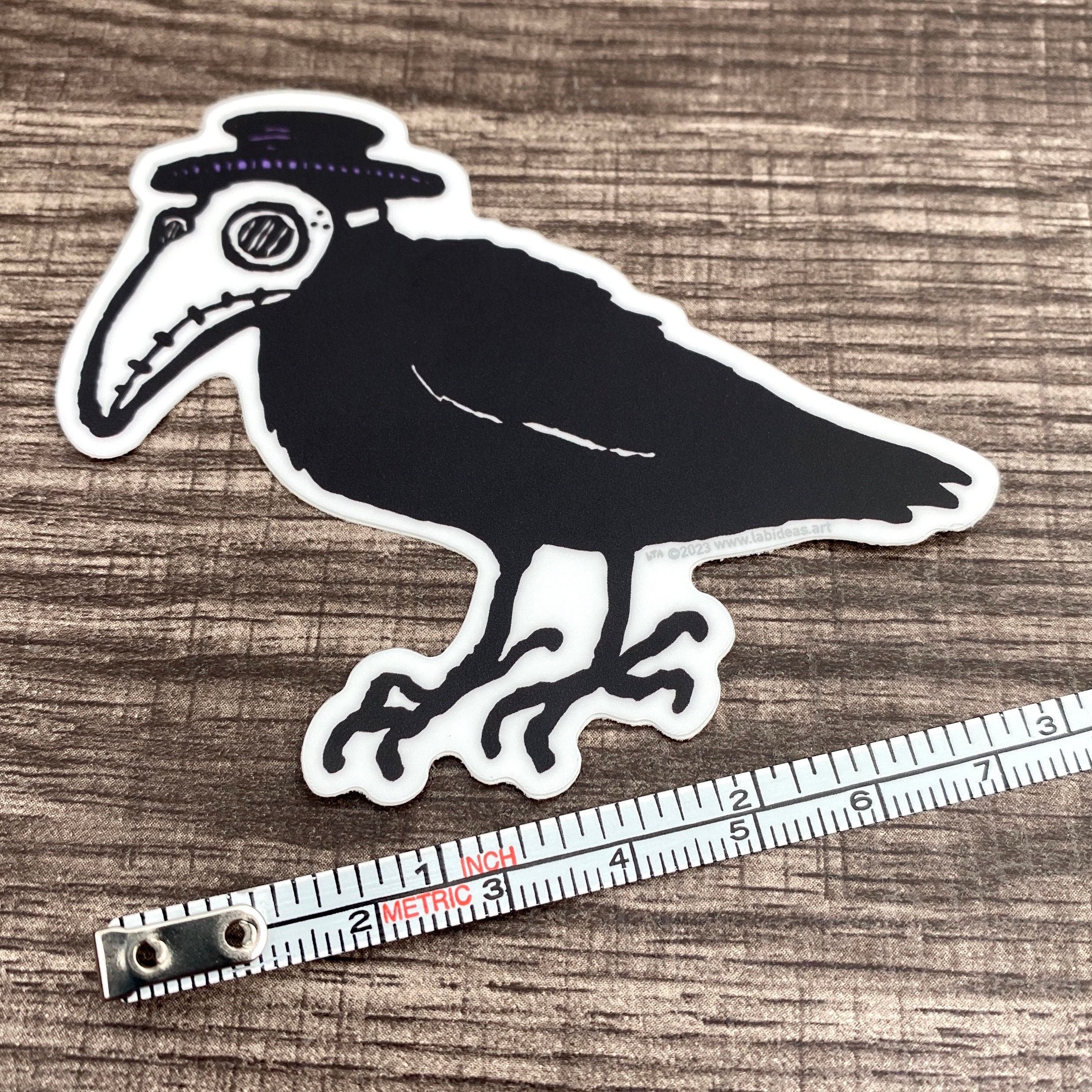 Masked Crow 3 Vinyl Decal Sticker - Etsy