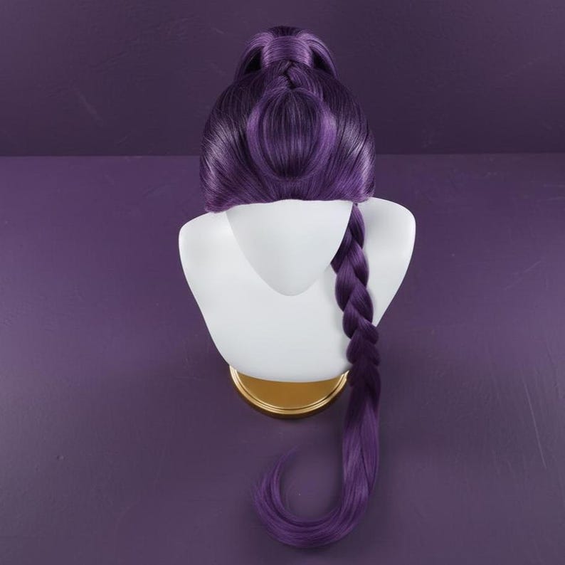 Rumi Wig – K-pop Cosplay Wig for Kids, Long Purple Braid Mira/zoey ...
