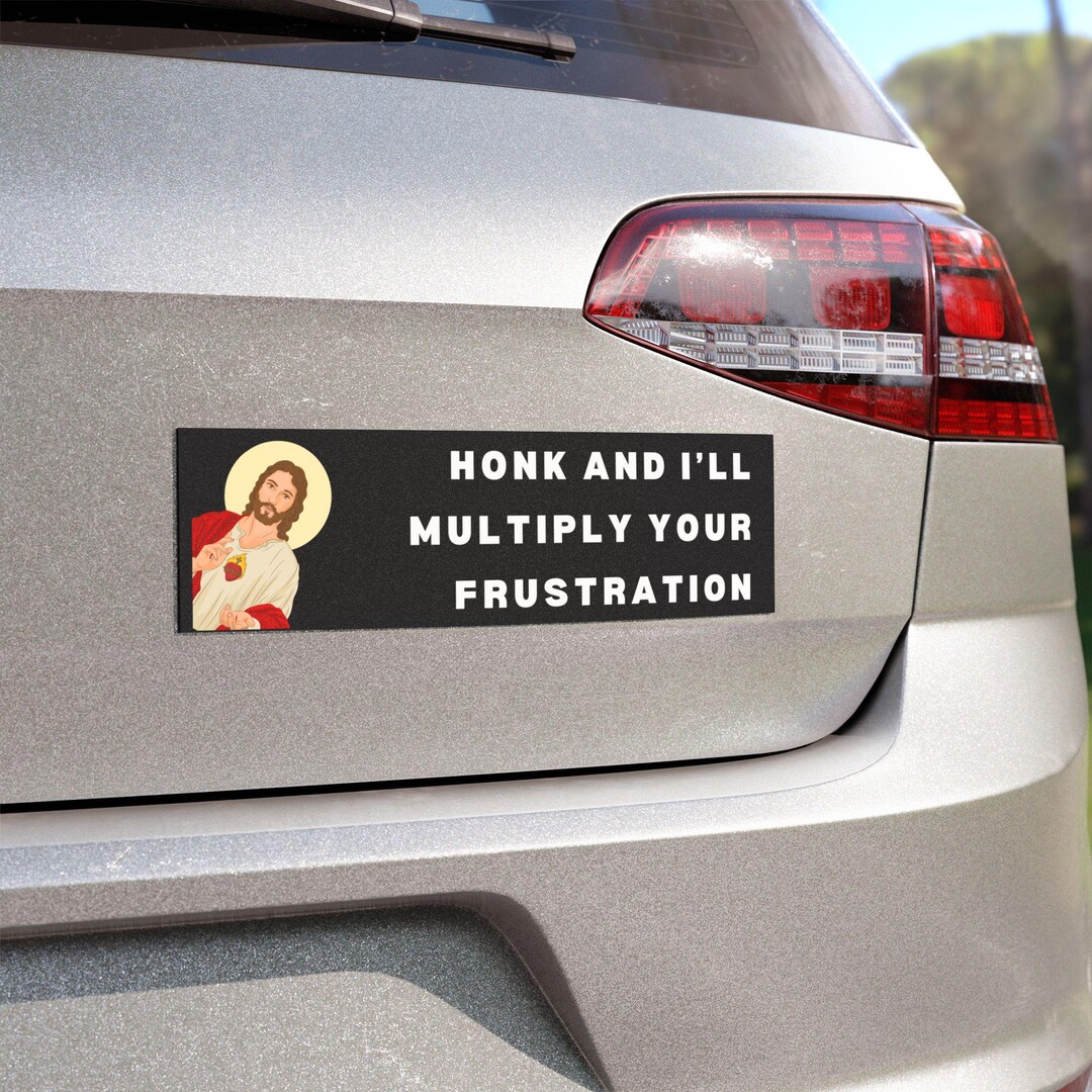 Funny Car Magnet, Humorous Bumper Sticker, Driving Frustration Gift ...