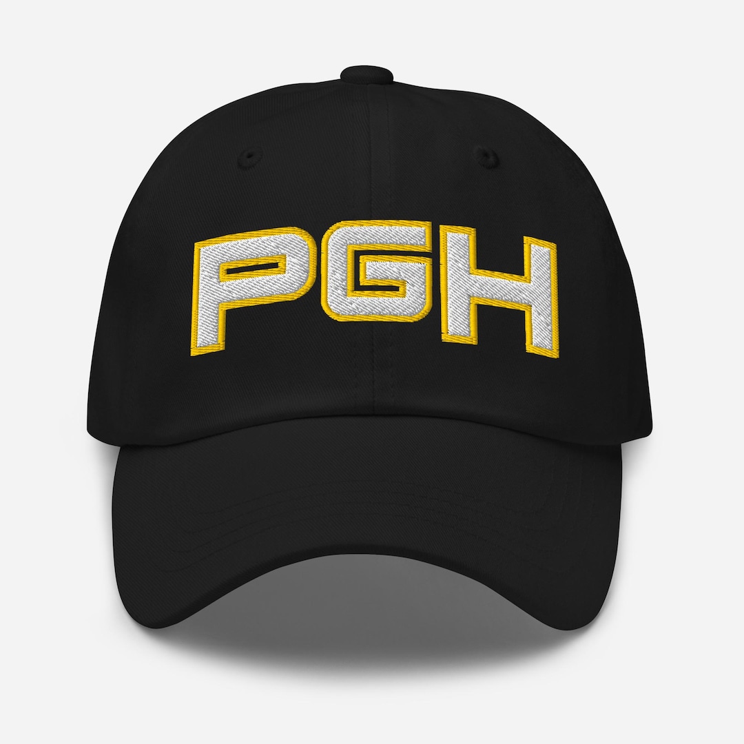 Pittsburgh PGH Dad Hat With Embroidered PGH (white) Letters, Adjustable ...