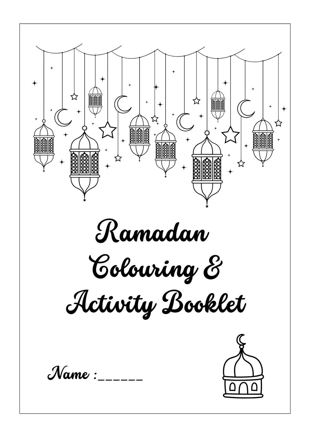 Ramadan Colouring Book, Ramadan Activity Booklet,gifts for Ramadan ...