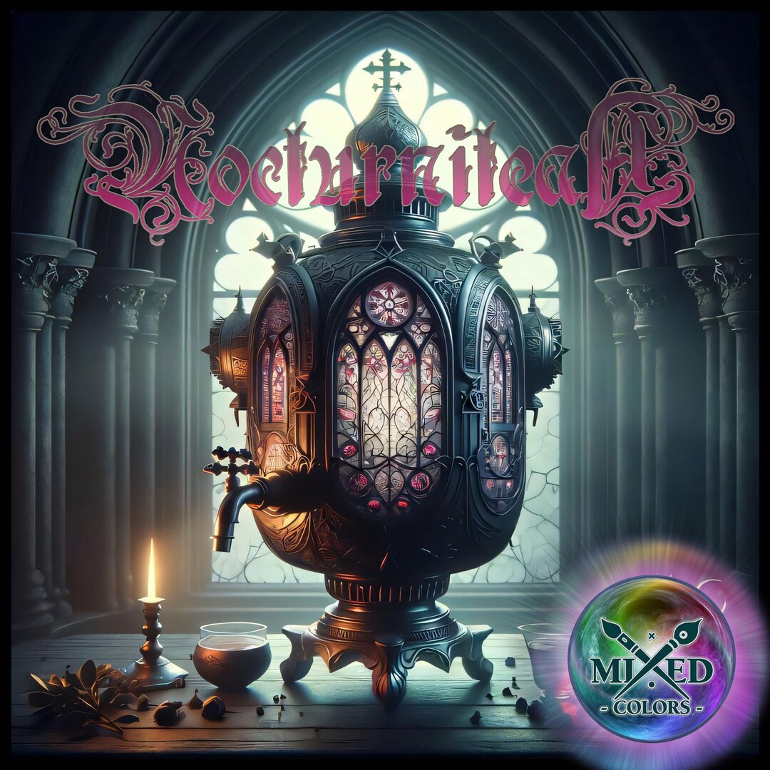 Glass Teapod, Ornate Black Samovar, Gothic Window, Collectible Teapot ...