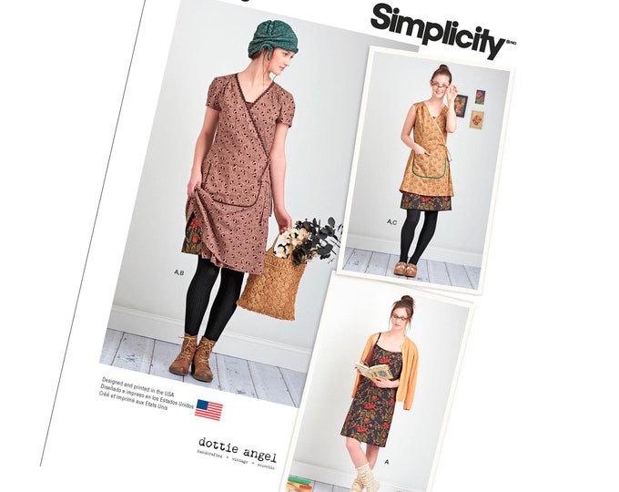 Simplicity 8186, Wrap and Slip Dress. Dottie Angel for Simplicity. New ...