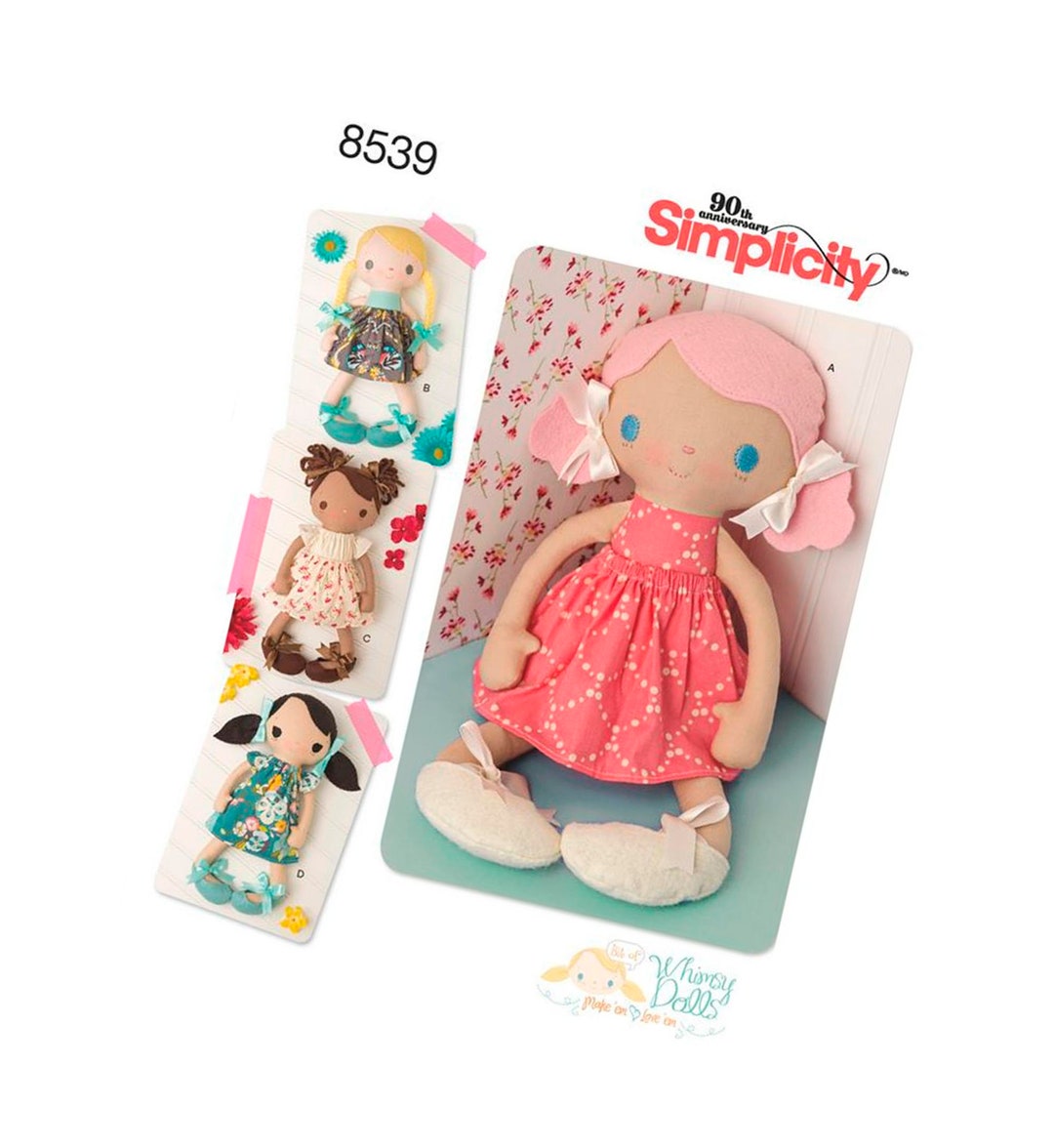 Simplicity 8539 Sewing Pattern for 15 Doll and Doll Clothes, New Uncut ...