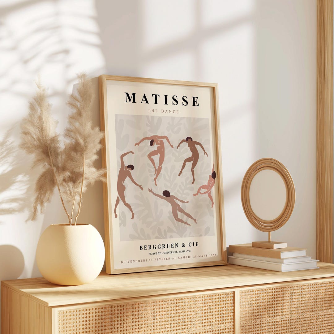 Henri Matisse the Dance Poster, Minimalist Art Print, Berggruen & Cie ...
