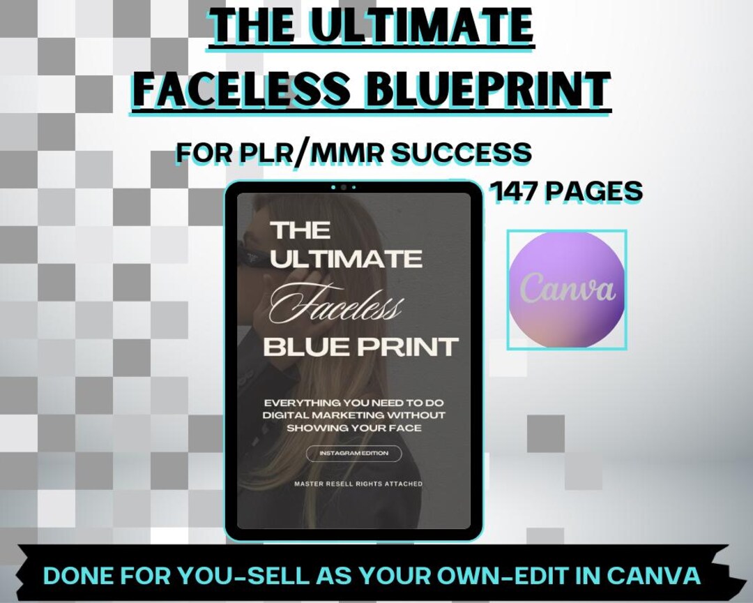 The Ultimate Faceless Blueprint PLR Bundle | -page Digital Marketing Guide | Master Resell ...