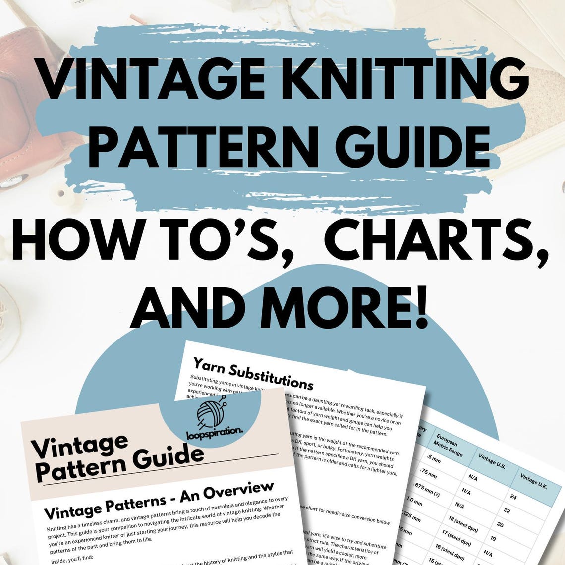 Vintage Knitting Pattern Reading Guide – Decode & Revive Classic Designs - Etsy