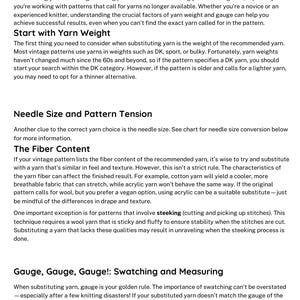 Vintage Knitting Pattern Reading Guide – Decode & Revive Classic Designs - Etsy