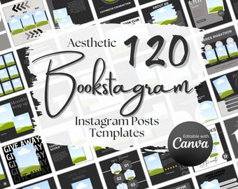 Bookstagram Book Instagram Posts Canva Template Instagram Book Review ...
