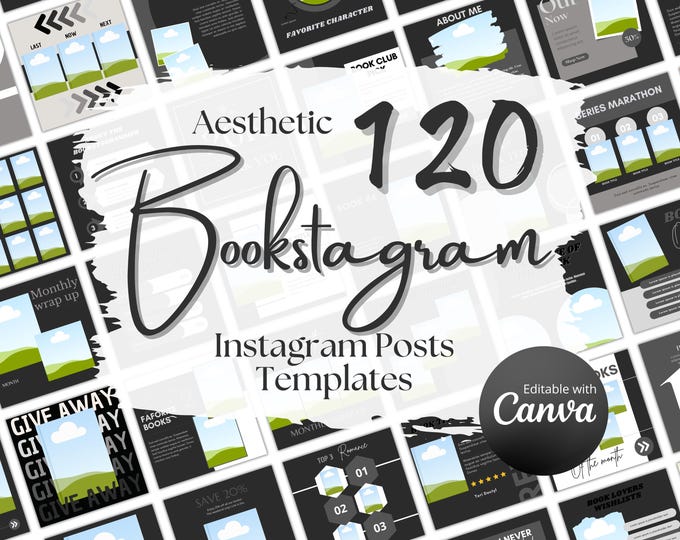Book Instagram Bookstagram Canva Template Bookish Instagram Book Trope ...