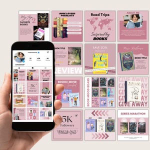 Bookstagram Book Instagram Posts Canva Template Instagram Book Review ...