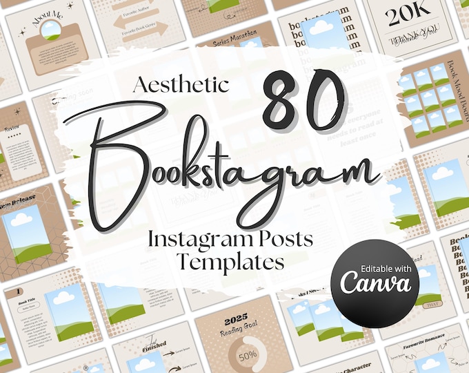 Book Instagram Bookstagram Canva Template Bookish Instagram Book Trope ...