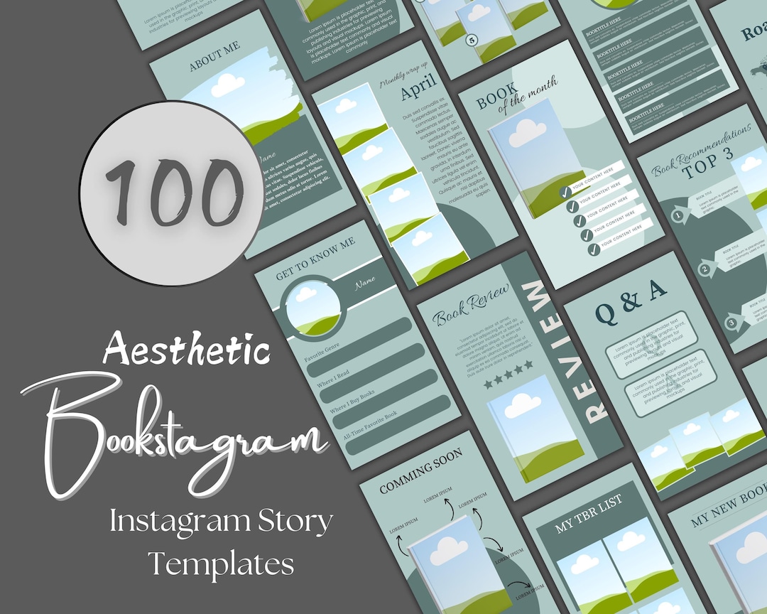 Bookstagram Book Instagram Story Canva Template Instagram Book Review ...
