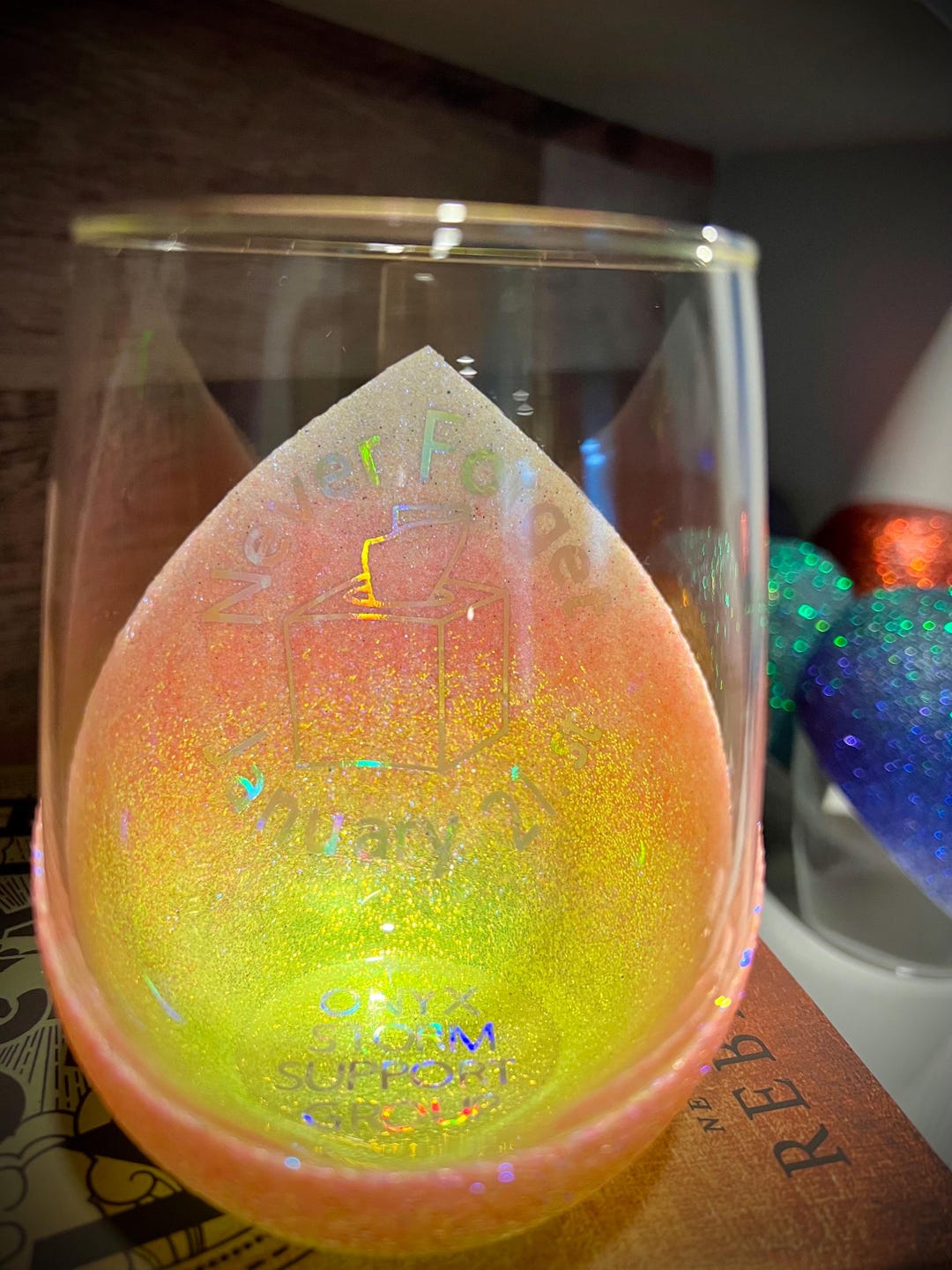 Fourth Wing Cup, Iron Flame Cup, Stemless Wine Glass, Stemless Wine ...