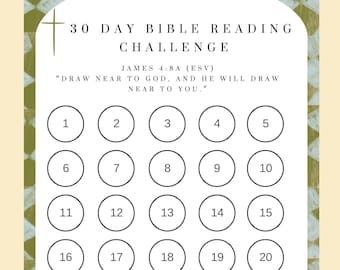 Bible Reading Challenge, 30 Day Bible Reading, JW, Instant Download - Etsy