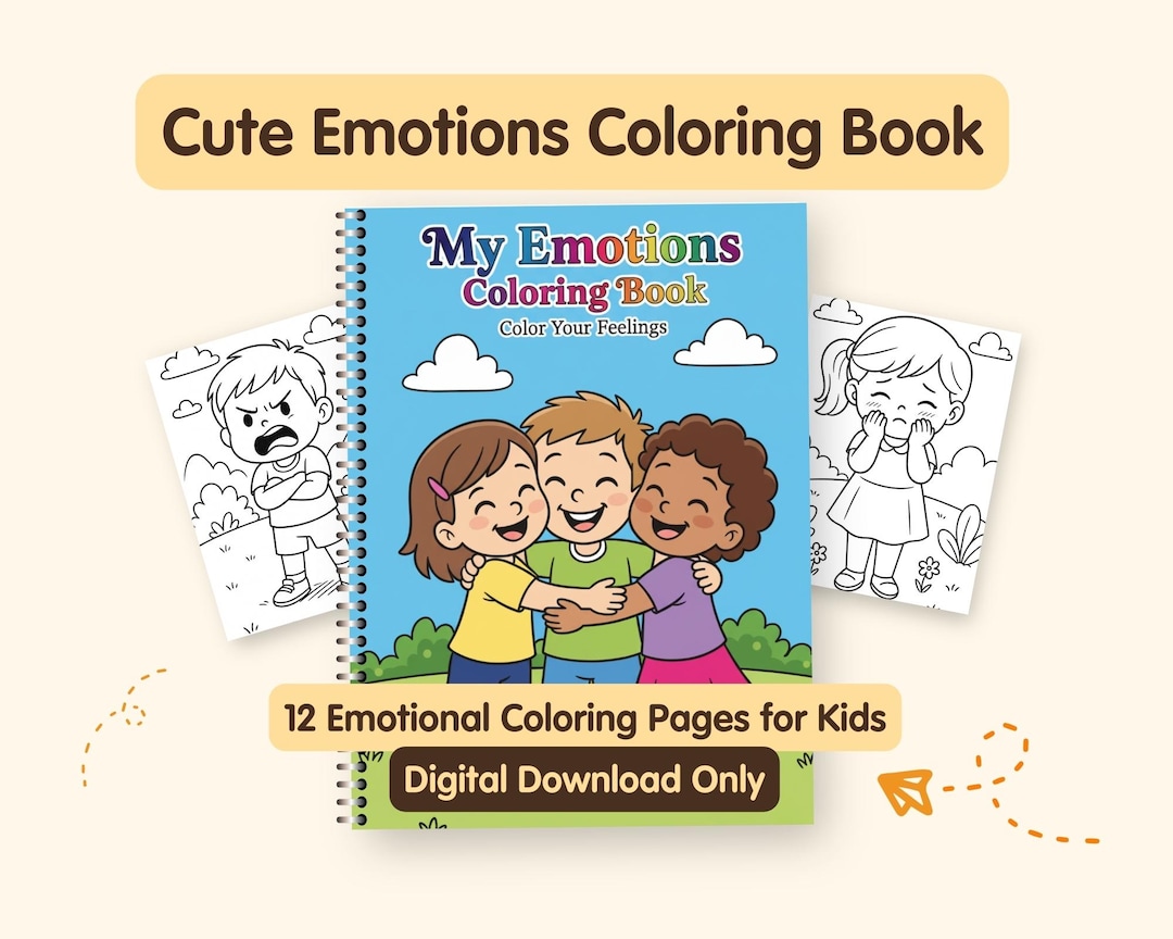 Kids Emotions Coloring Pages | Social Emotional Learning | Preschool ...