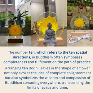 Bodhi Leaf Flower Lamp, Spiritual Mandala Decor, Relaxation Zen Night ...