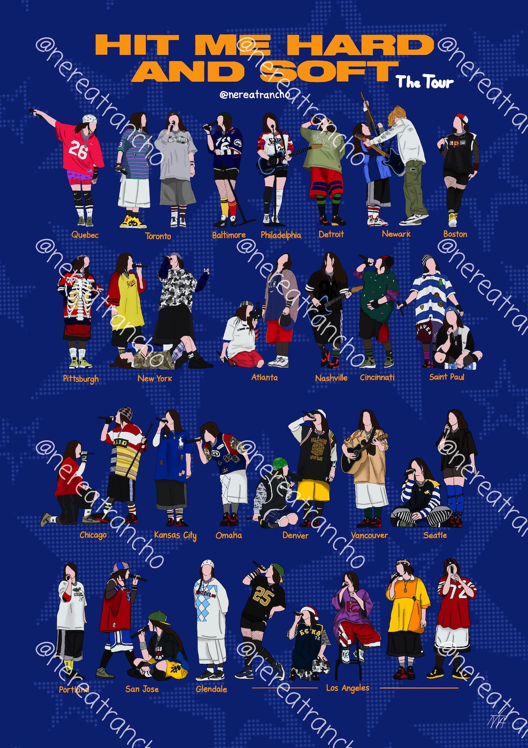 Hit Me Hard and Soft Tour Outfits - Etsy Australia