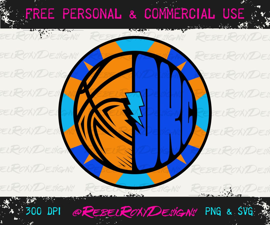 OKC Thunder - Oklahoma Basketball Fan Design. A Digital Download PNG ...