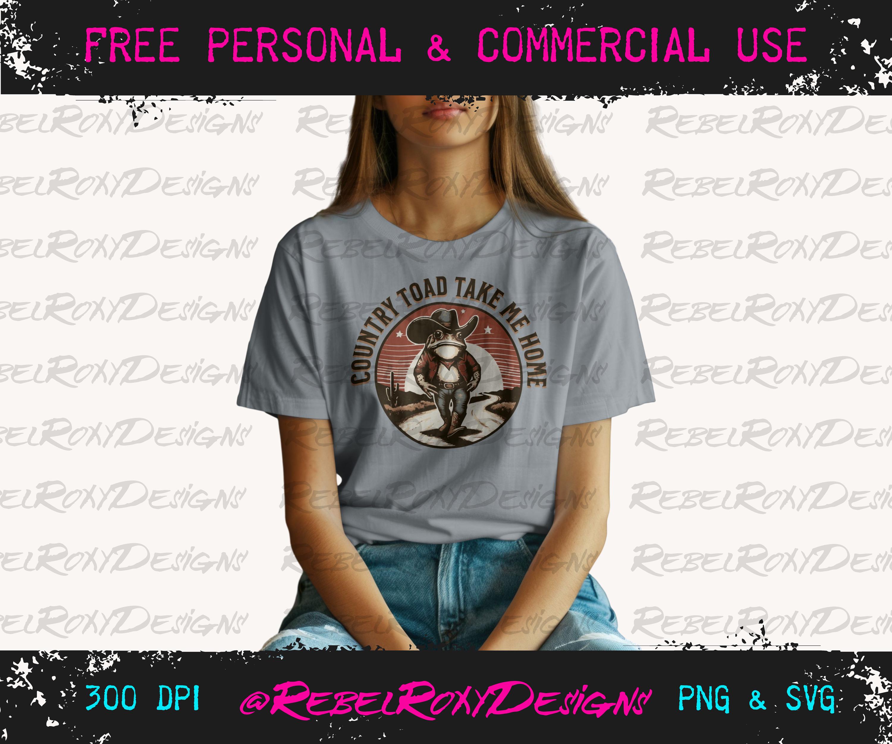 Country Toad Take Me Home - Funny Country Western Cowboy Toad Design ...