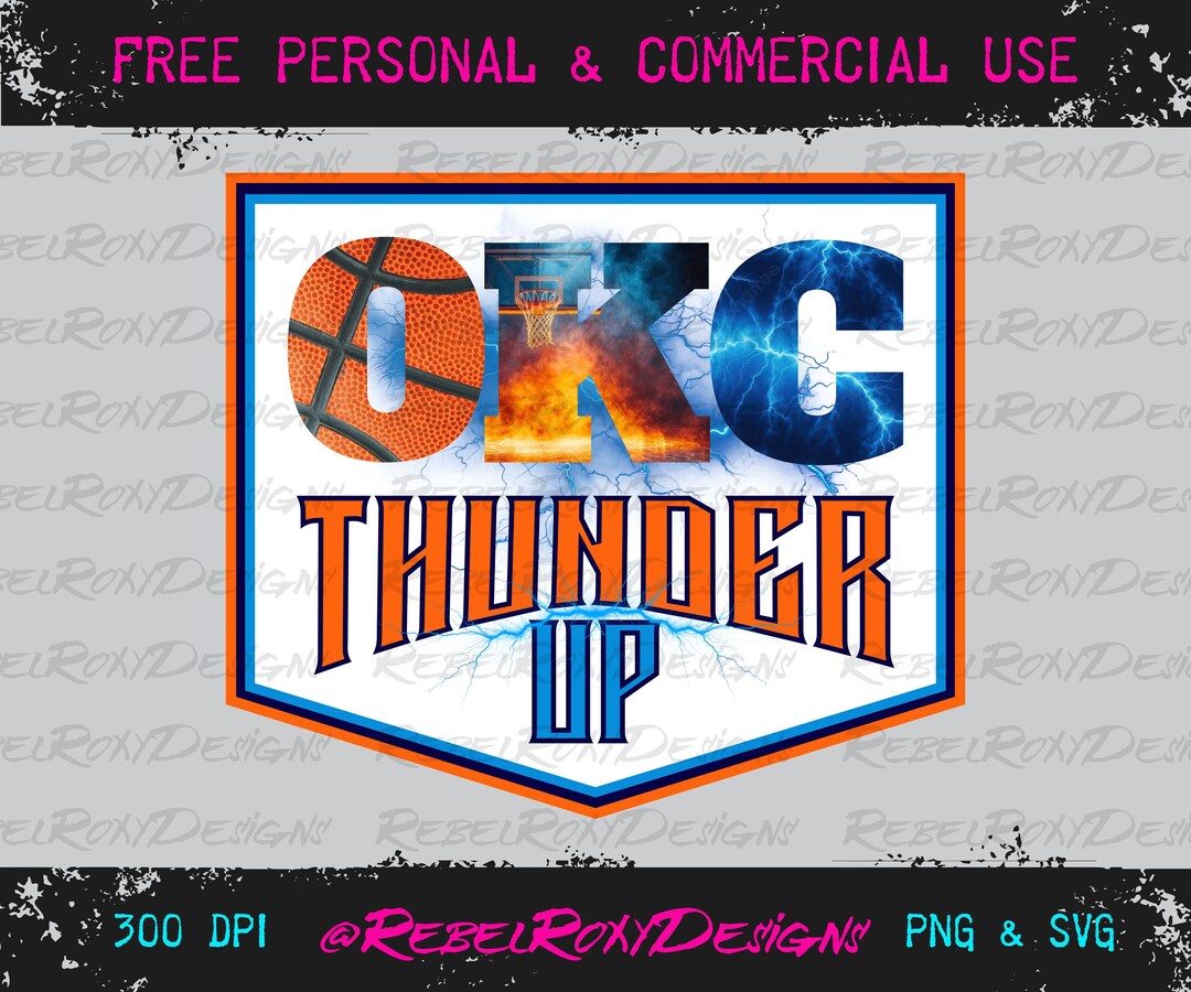 OKC Thunder up - Oklahoma Basketball Fan Design. A Digital Download ...