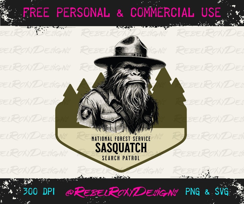 National Forest Service Sasquatch Search Patrol - Bigfoot Park Ranger ...