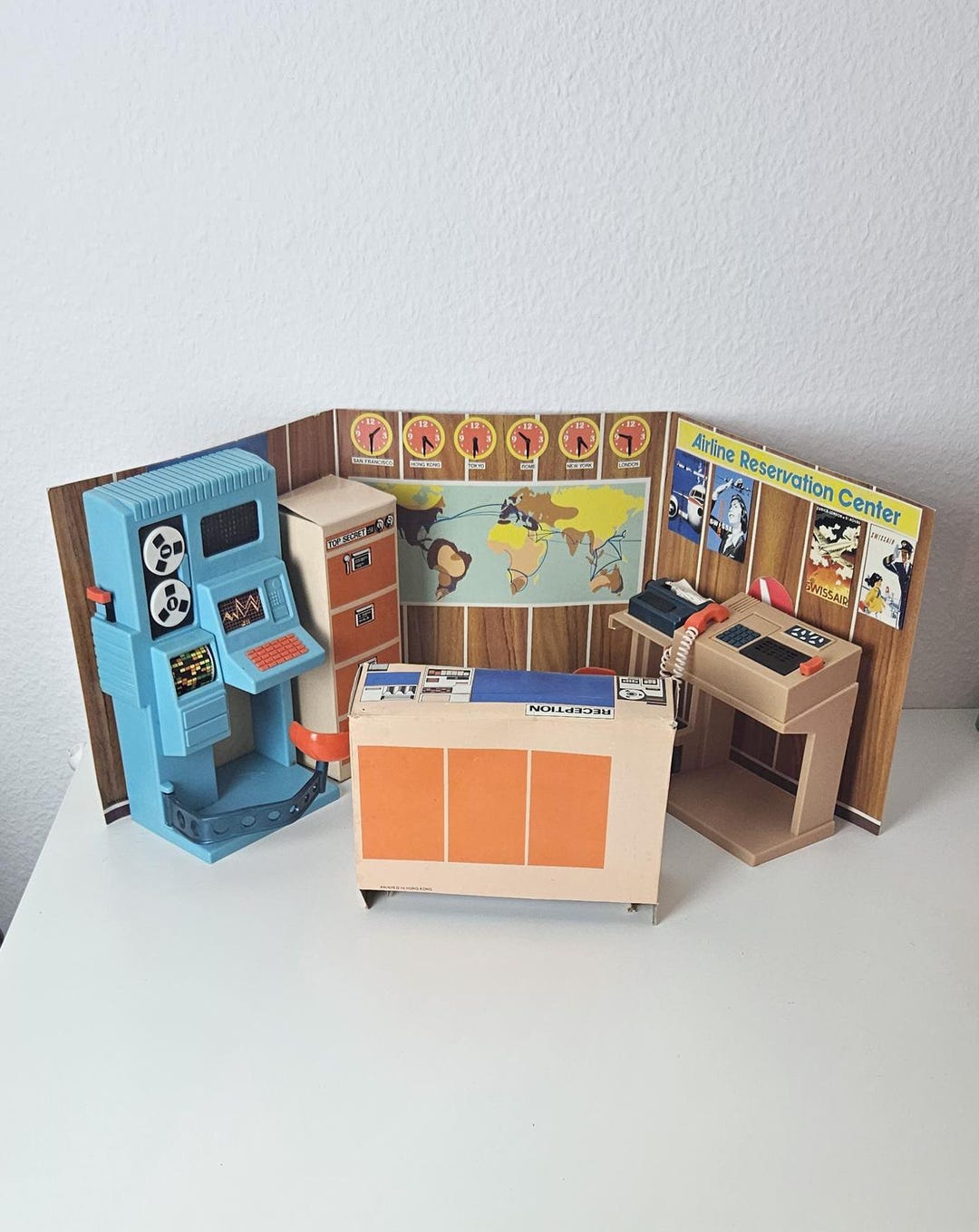 Sears AIRLINE RESERVATION Computer Play Set - Barbie Size (RARE) - Etsy